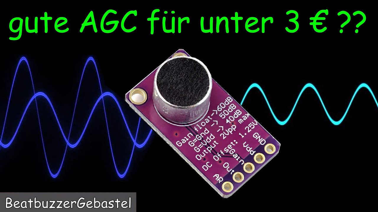 Automatic gain control am GY MAX9814 - Erklärvideo - YouTube