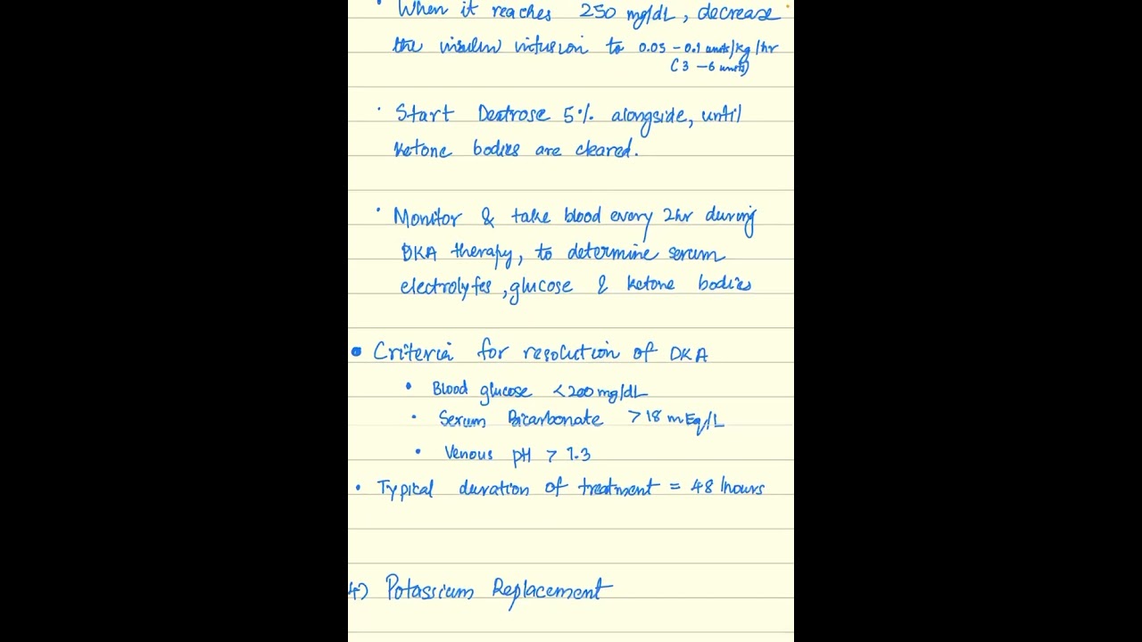 Management and Complications of DKA(Diabetic Ketoacidosis) - Diabetes