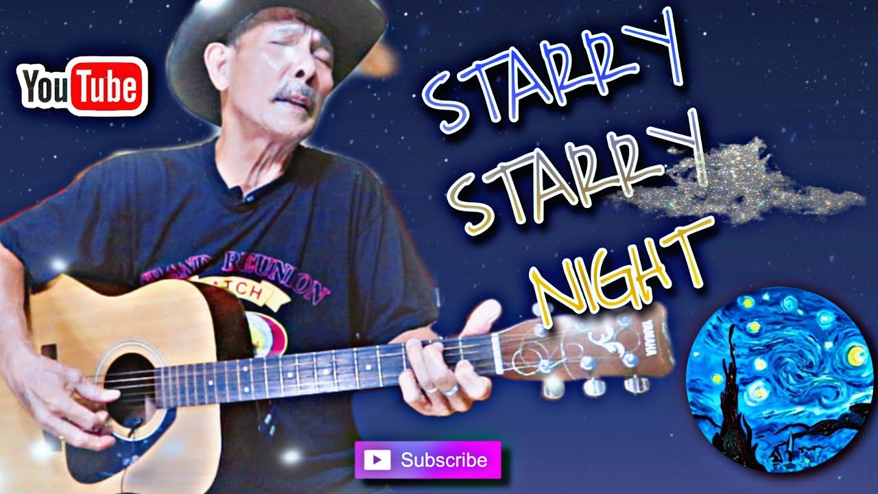 STARRY STARRY NIGHT by Don McLean|ACOUSTIC GUITAR COVER - YouTube