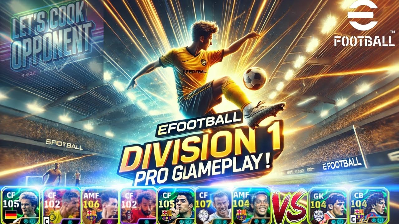DIVISION 1 Pro gameplay 💥🔥 let's cook opponent with insane epics ...