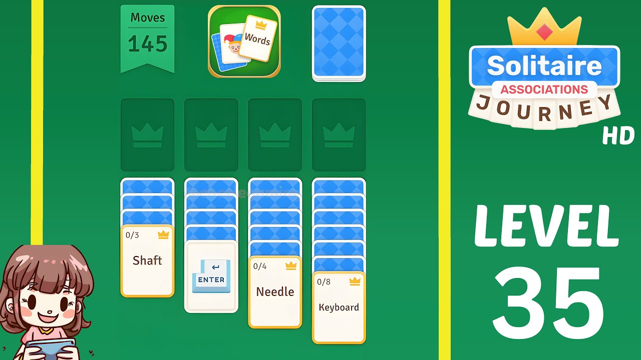 Solitaire Associations Level 35 Solution Walkthrough - YouTube
