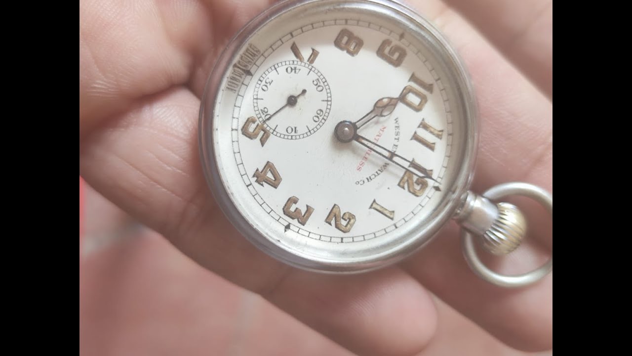 Westend Pocket Watch Side Second Swiss - YouTube