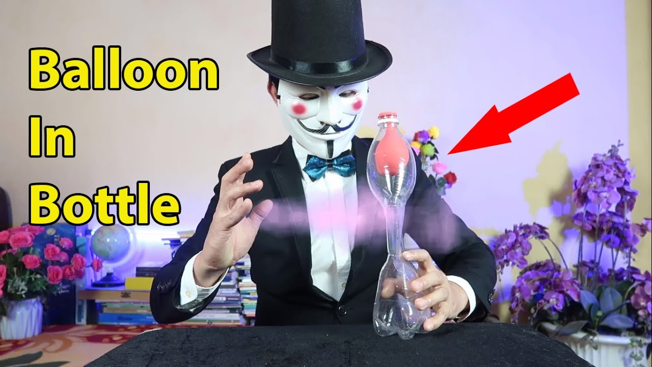 MTR 10 - Balloon In Bottle | 4 Balloon Magic Tricks Revealed - YouTube