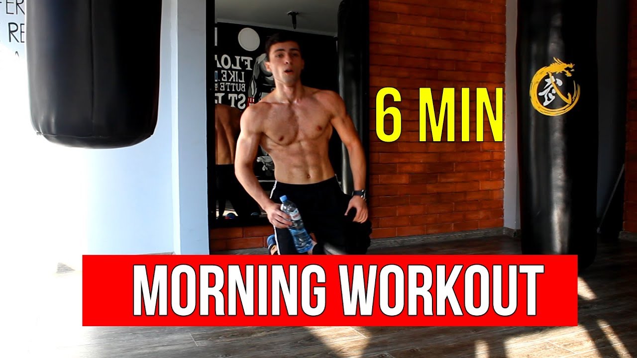 6 MINUTE HOME MORNING WORKOUT - (BODYWEIGHT / No Equipment!) - YouTube