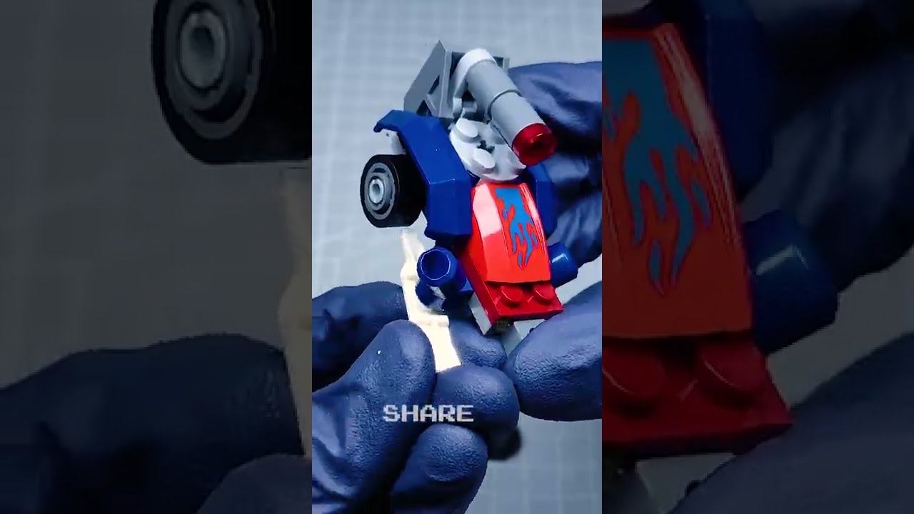 How to make Unofficial LEGO Transformers Mecha? Optimus Prime Mini Car ...