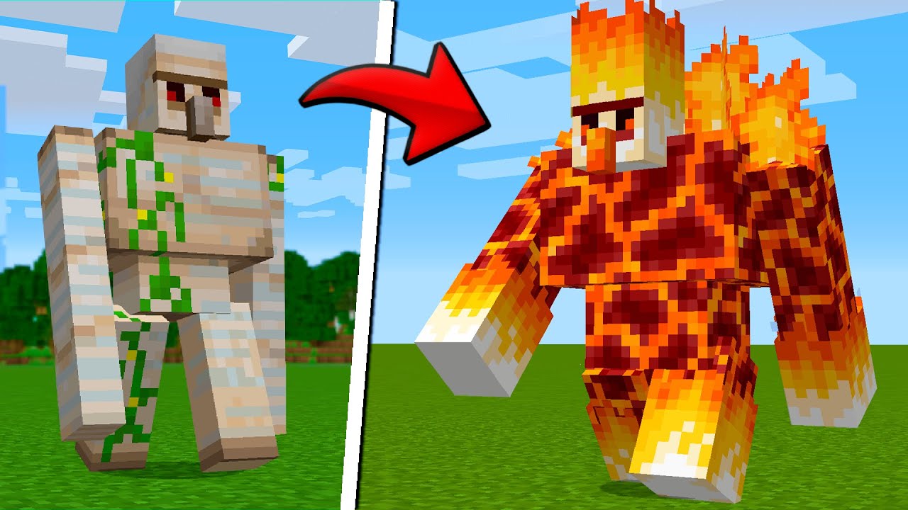 I Remade Every Mob into Elemental in Minecraft - YouTube