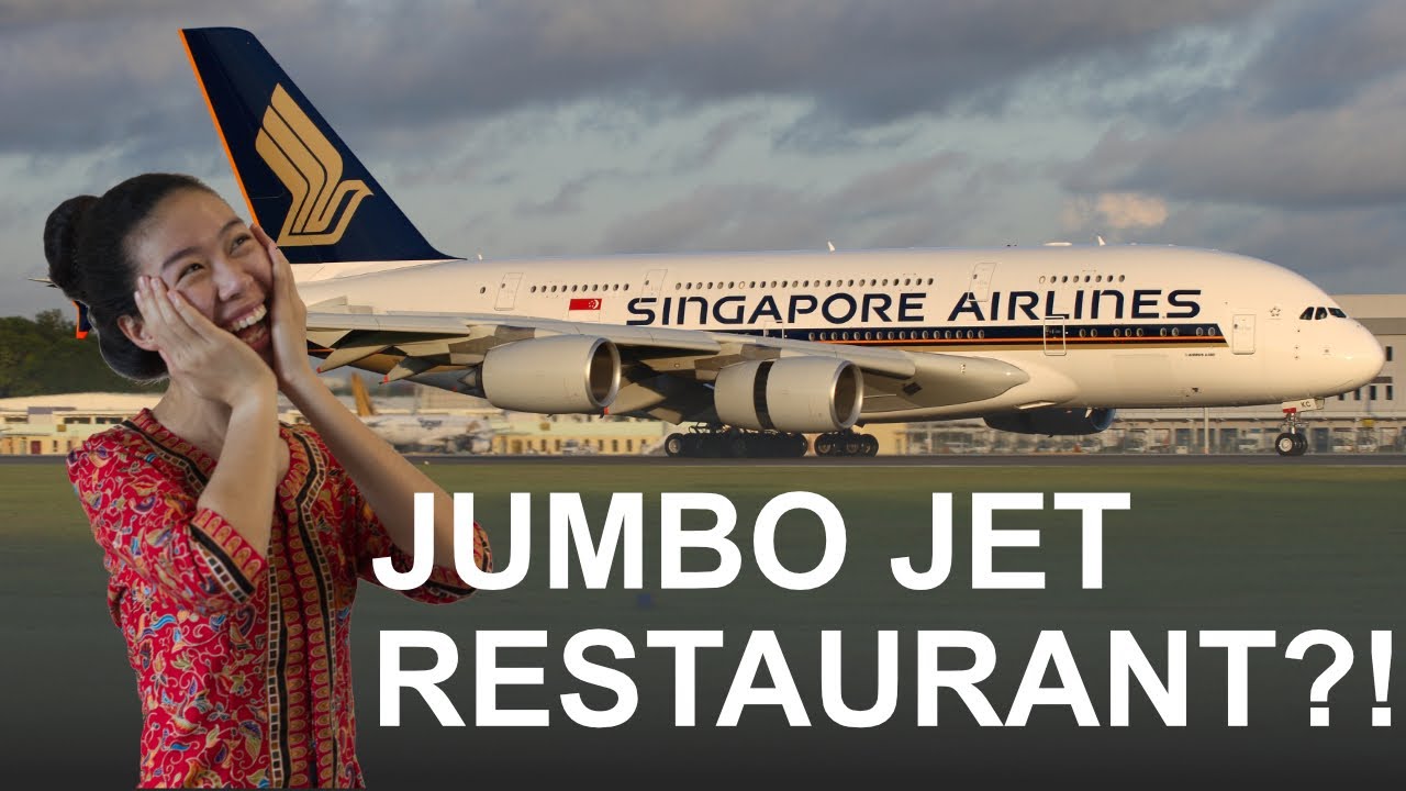 Largest Airplane Restaurant! (Singapore Airlines Restaurant A380) - YouTube