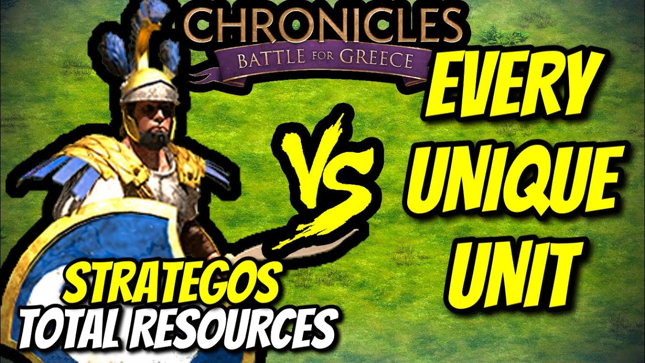 ELITE STRATEGOS vs EVERY UNIQUE UNIT (Total Resources) | Chronicles ...