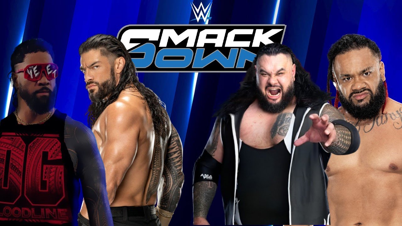 FULL MATCH - Jey Uso & Roman Reigns vs Bronson Reed & Jacob Fatu ...