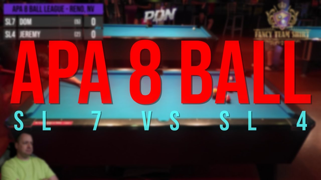 APA League Night | 8 Ball Match | Dom v Jeremy | SL 7 v 4 | Commentary ...