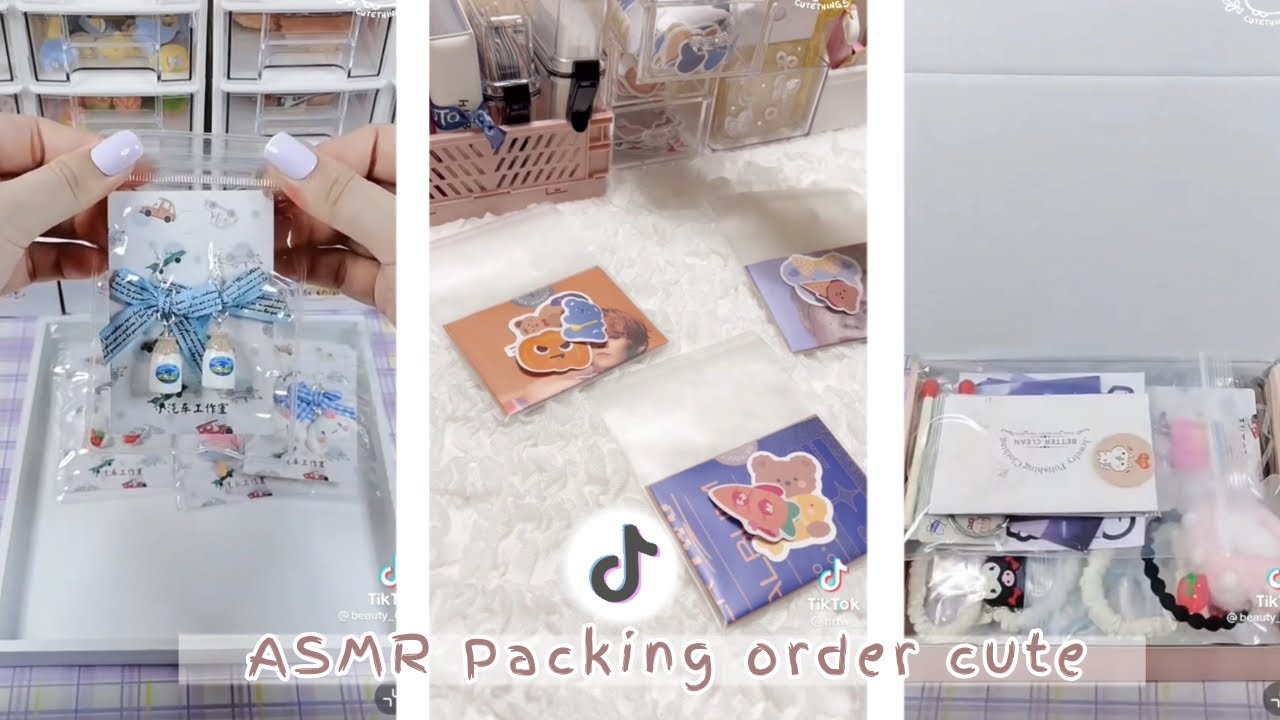 ASMR 🌸 Packing order cute {tiktok} - YouTube