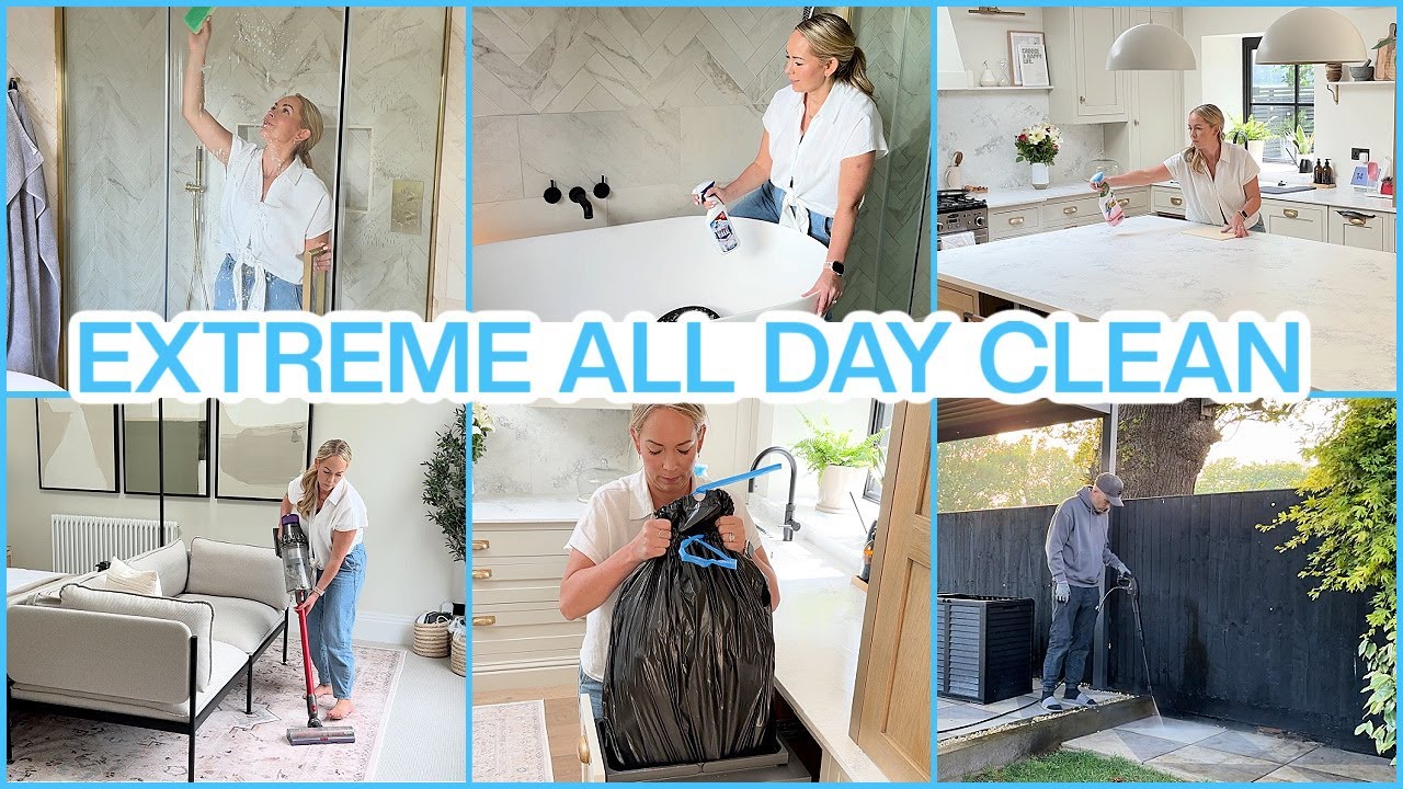EXTREME CLEAN + SORT OUT with me! Deep Cleaning + Garden Clean - YouTube