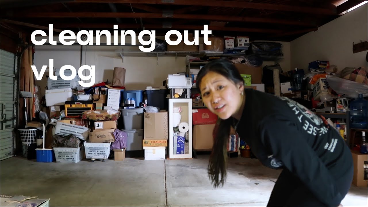 cleaning my garage for the first time - YouTube