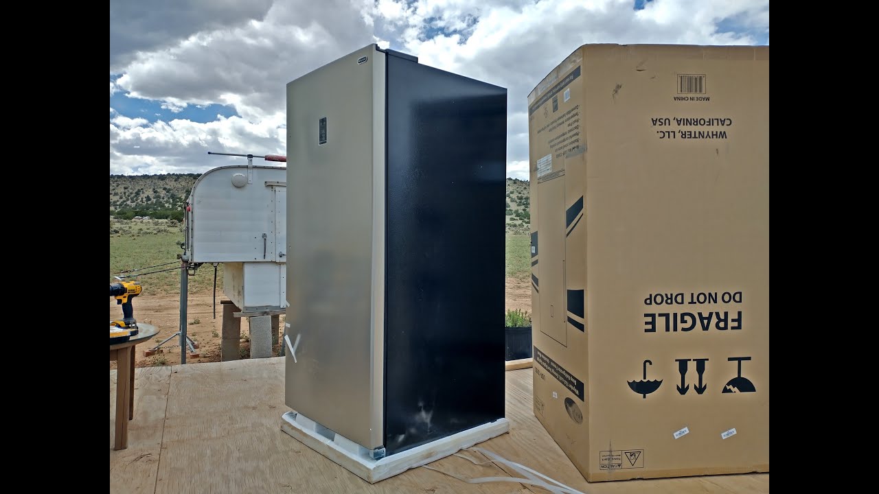 Full Size Off-Grid Refrigerator - Will it Fit in the Trailer - YouTube