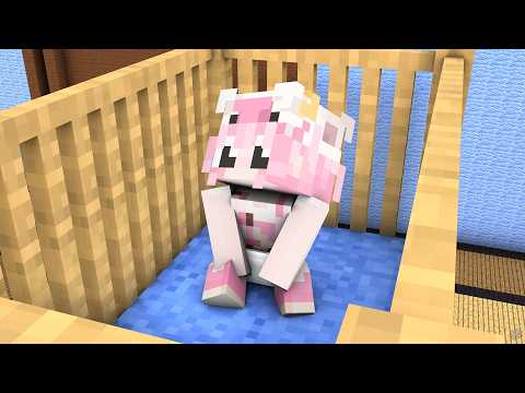 MOMON MERAWAT ANAK-ANAK SAPI YANG MENJADI BAYI di MINECRAFT