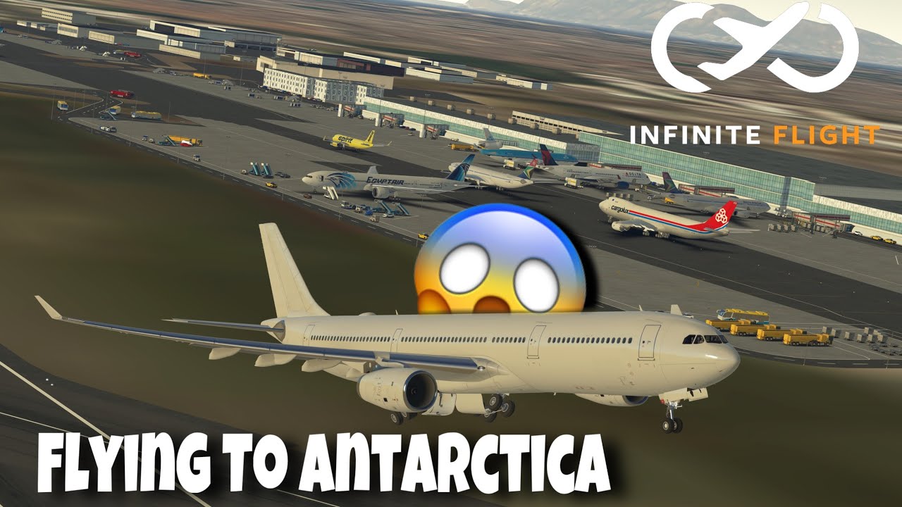 Flying to ANTARCTICA, in Infinite Flight Simulator, Airbus A330 - YouTube