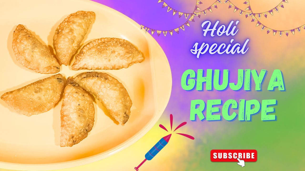 Easy Homemade Ghujiya Recipe || Holi Special - YouTube