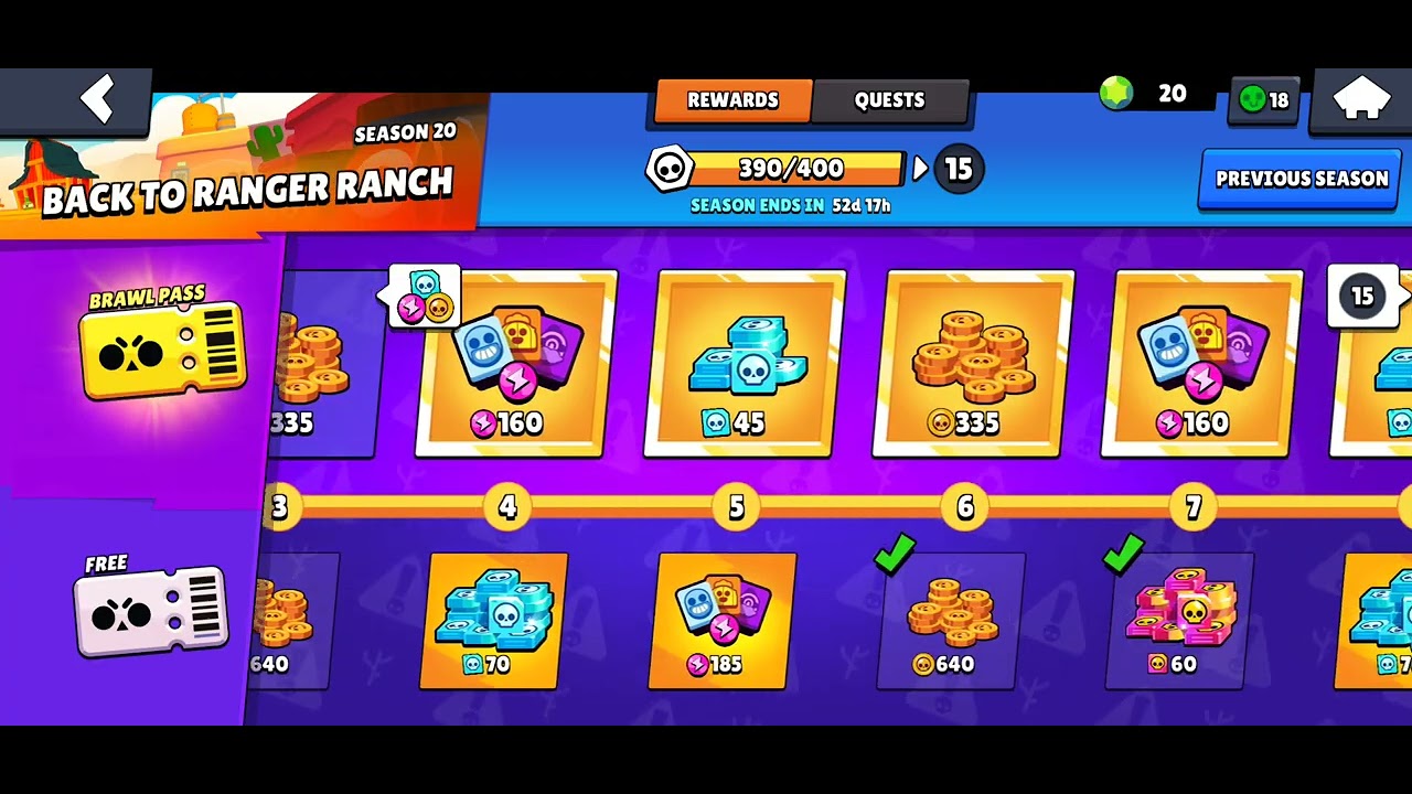 getting season 20 brawl pass - YouTube