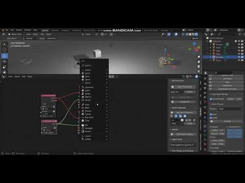 [UPBGE 3.0]Logic Node Editor (Looping)(Move to ,Rotate to ,Collision) - YouTube