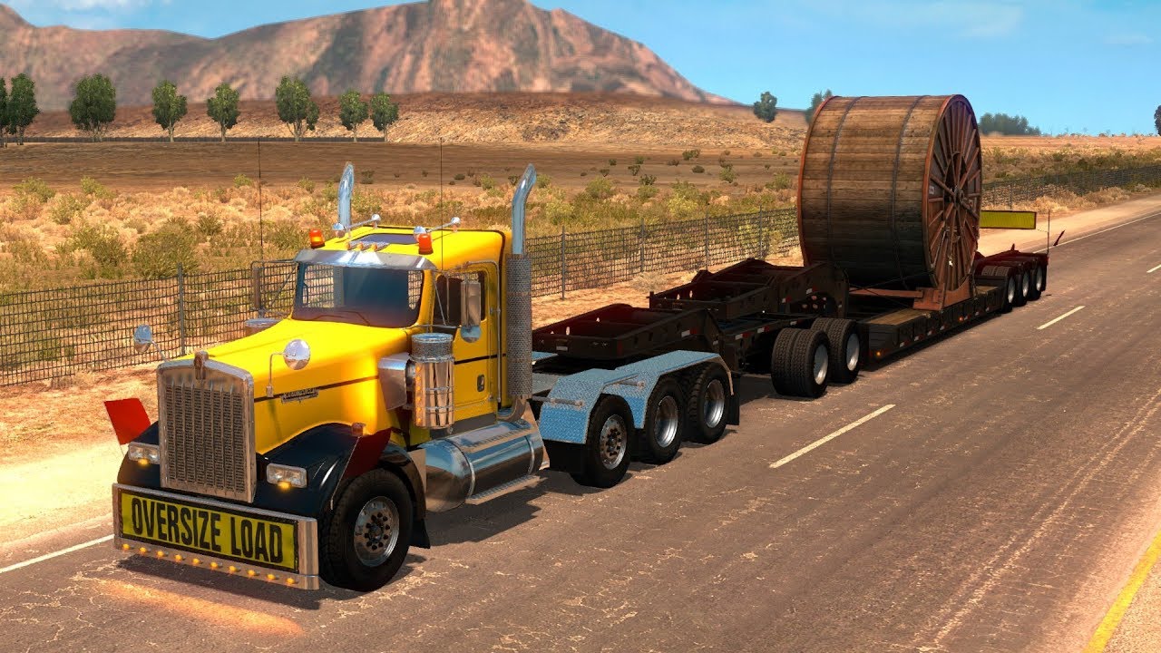 ATS | Kenworth W900 8x4 | CAT C15 625HP | Eaton Fuller 18 speed - YouTube