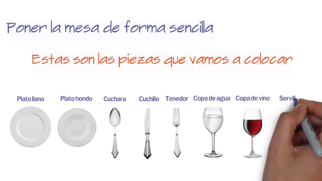Protocolo Poner la mesa - YouTube