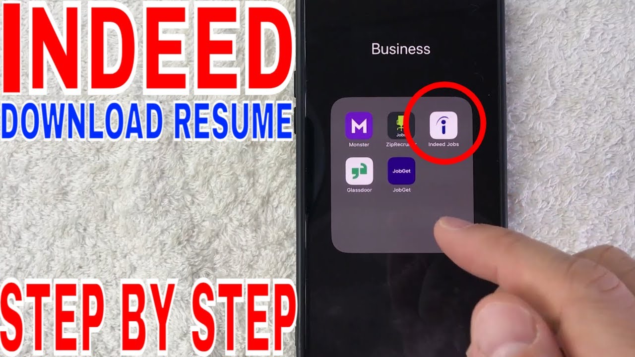 How To Download Indeed Jobs Resume 🔴 - YouTube