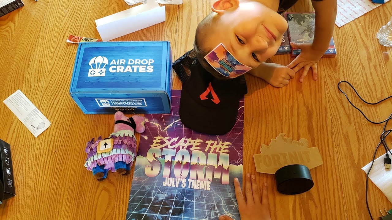 "ESCAPE THE STORM" - Air Drop Crates Unboxing With My Kids! - YouTube