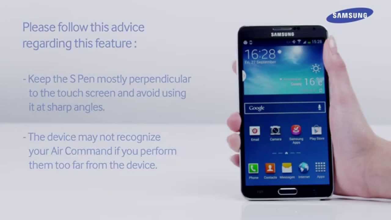 GALAXY Note 3: How To Activate Air Command - YouTube