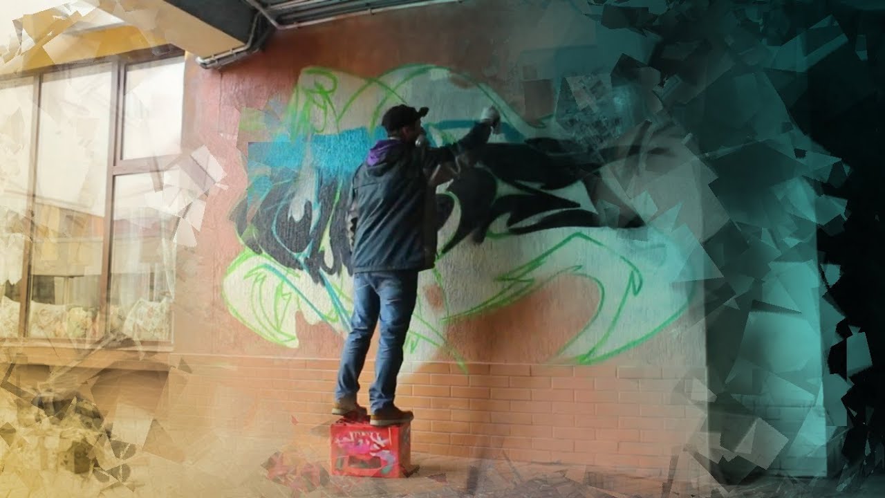 rase graffiti: dark fill in wild style - YouTube