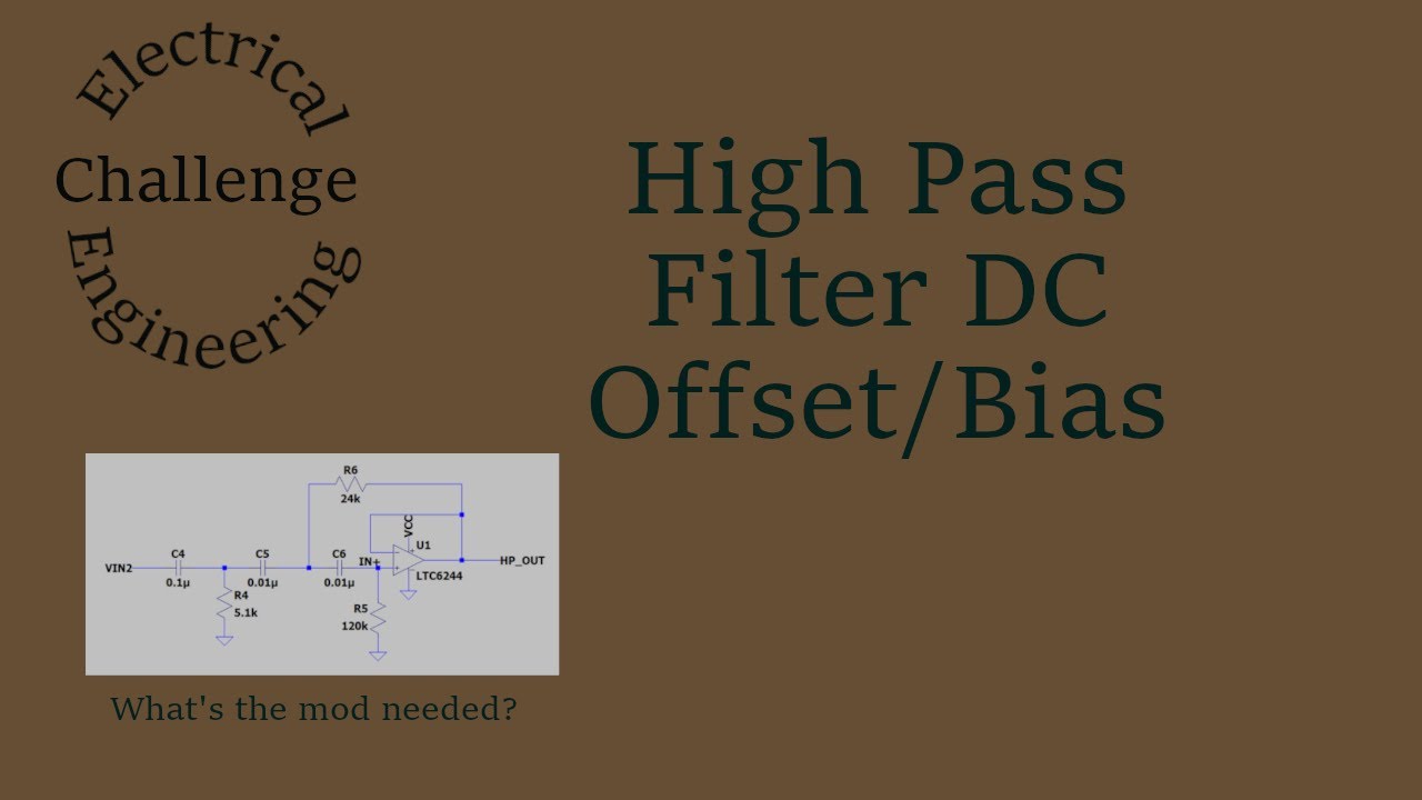 Ep 16 High Pass Filter DC Bias Offset - YouTube