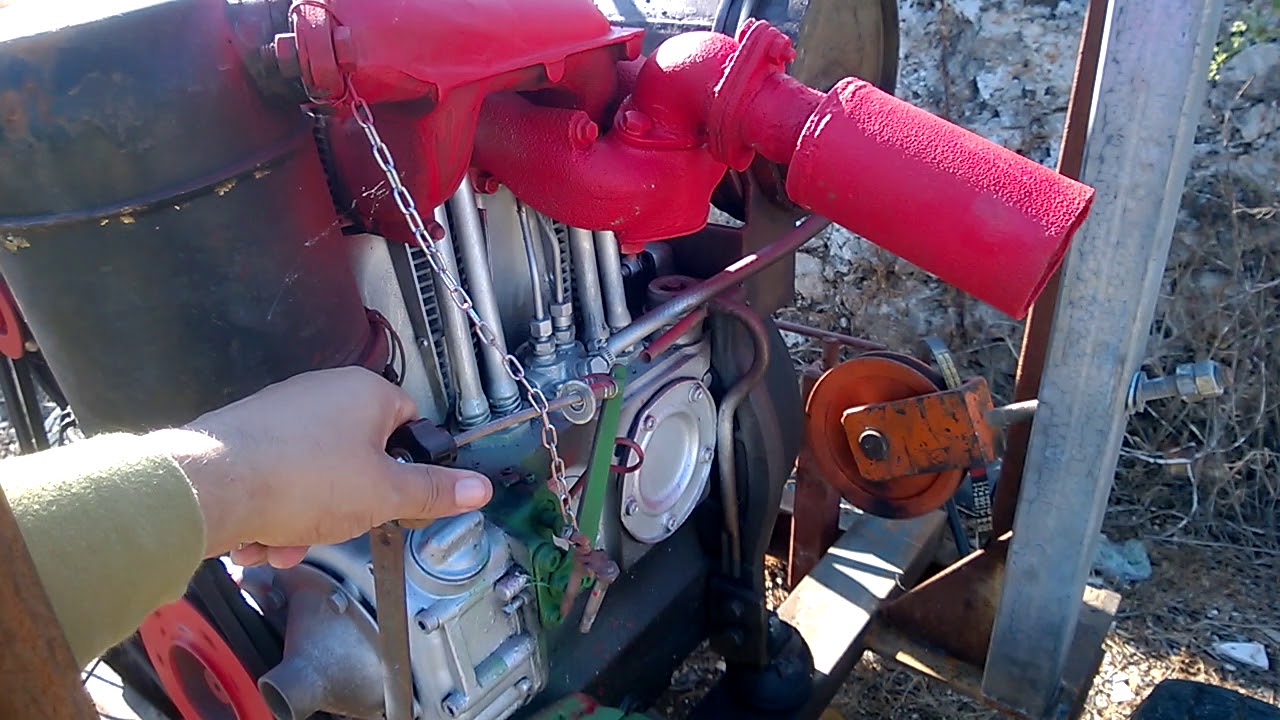 HATZ z108 40 HP 2nd TEST AFTER REPAIR FROM - YouTube