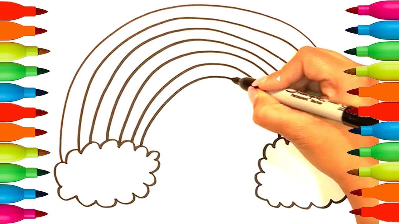 How to Draw Color Rainbow |Coloring Pages | Art Colors For Kids | Draw ...
