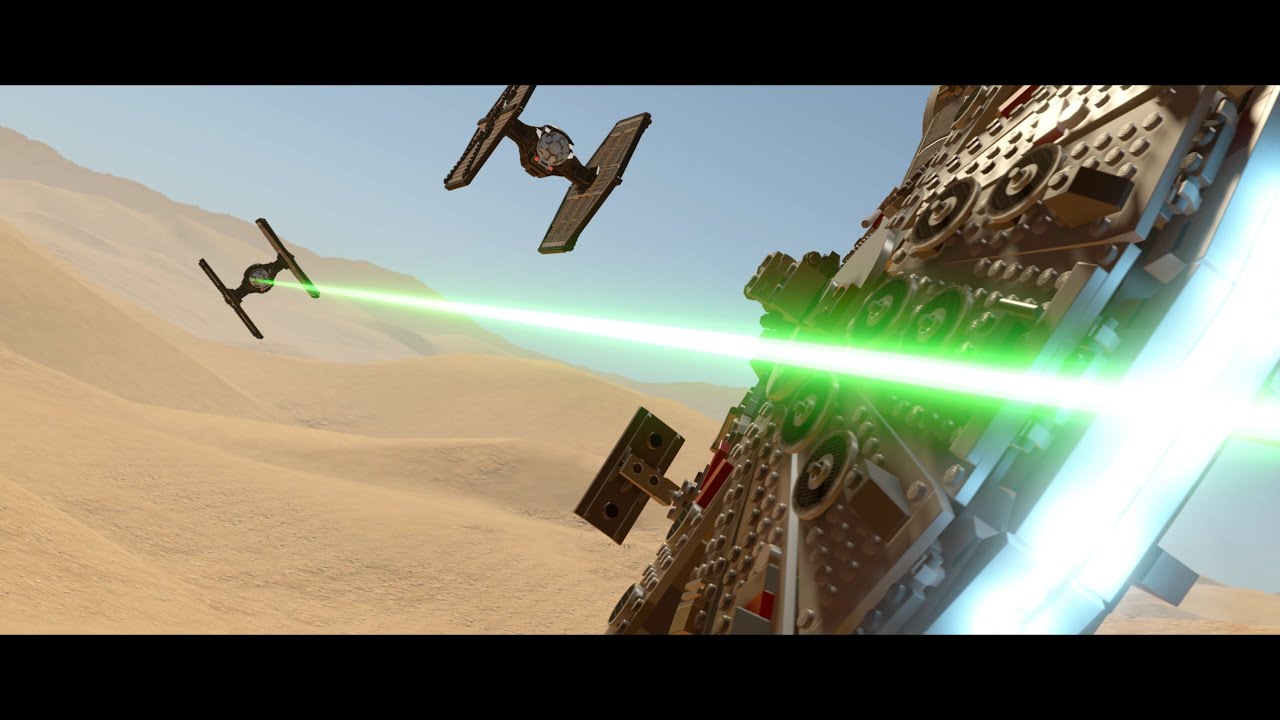 Lego Star Wars: The Force Awakens - Rey & Finn Escape Jakku Millennium ...