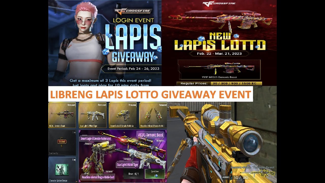 LIBRENG LAPIS LOTTO GIVEAWAY EVENT CROSSFIRE PH - YouTube