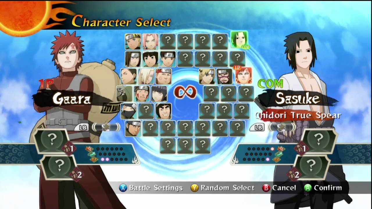 Naruto: Ultimate Ninja Storm 2 - Menus HD - YouTube