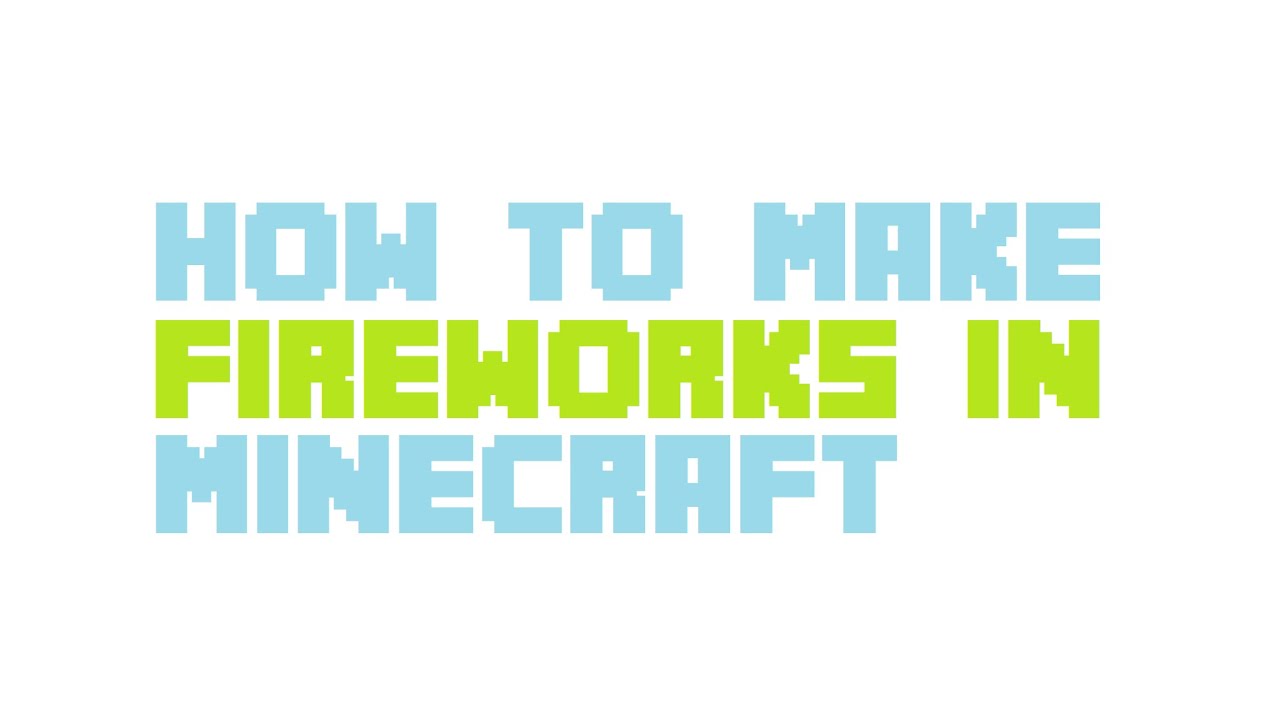 How to Create a Firework Launcher in Minecraft - YouTube