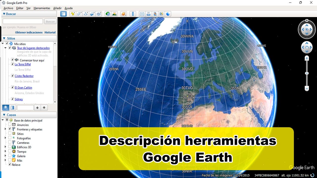 Descripción de las 🧰HERRAMIENTAS de Google EARTH PRO | 🌍🖥️Tutorial ...