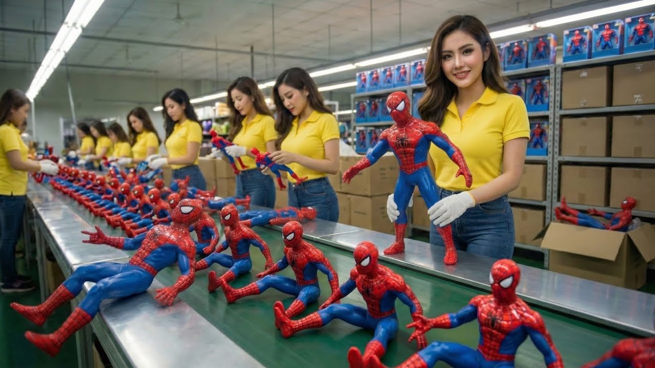 Spider-Man Factory Journey: From Raw Material to Toy - YouTube