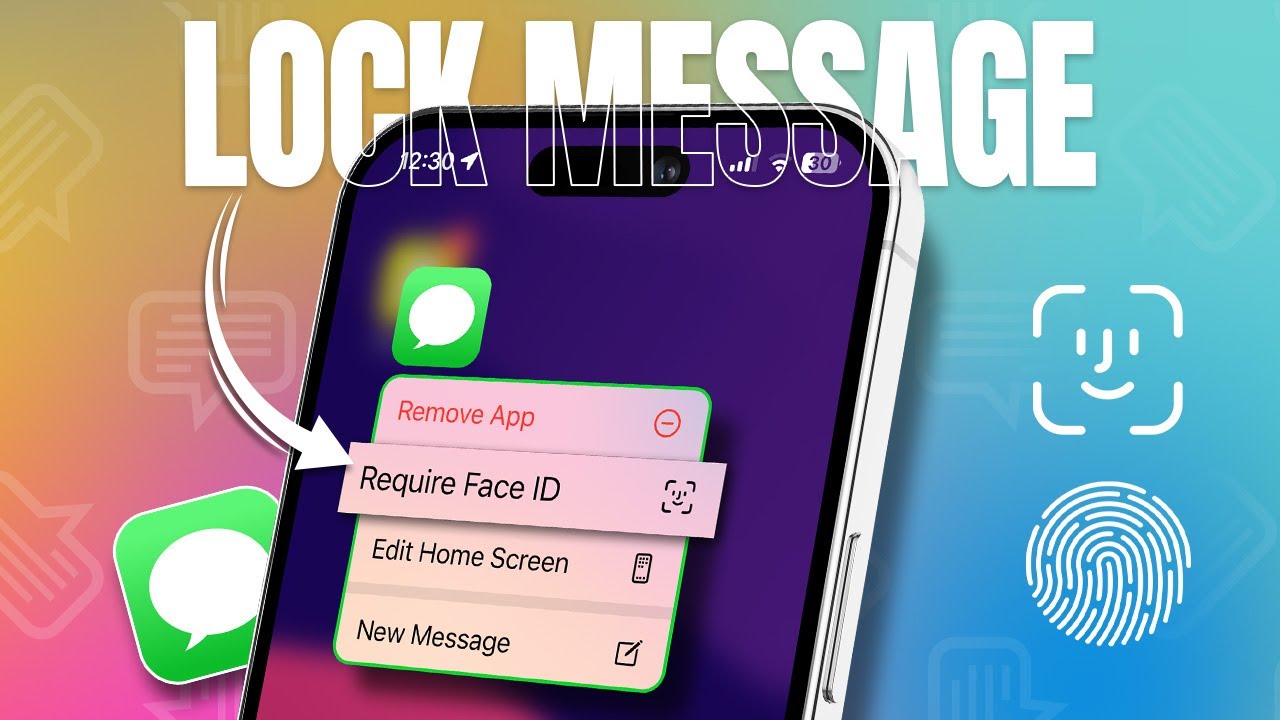 How to Lock iMessage with Face ID or Touch ID on iPhone - YouTube