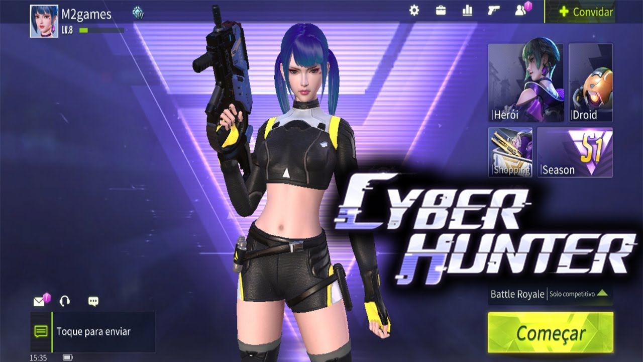 CYBER HUNTER - COMO BAIXAR E INSTALAR O JOGO! APK+OBB! LINK NA ...