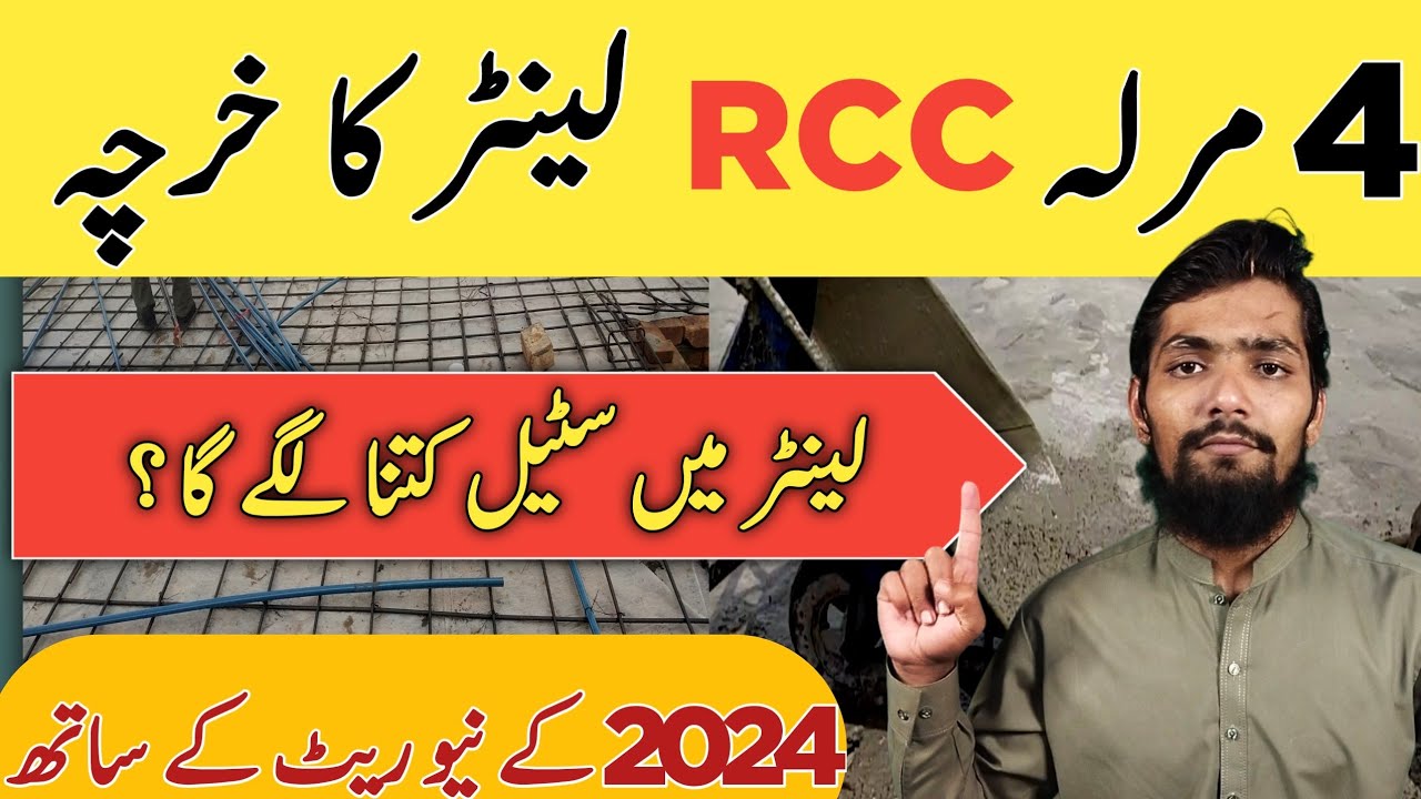 4 Marla Rcc Lenter Cost in Pakistan | 4 Marla House Construction Cost ...