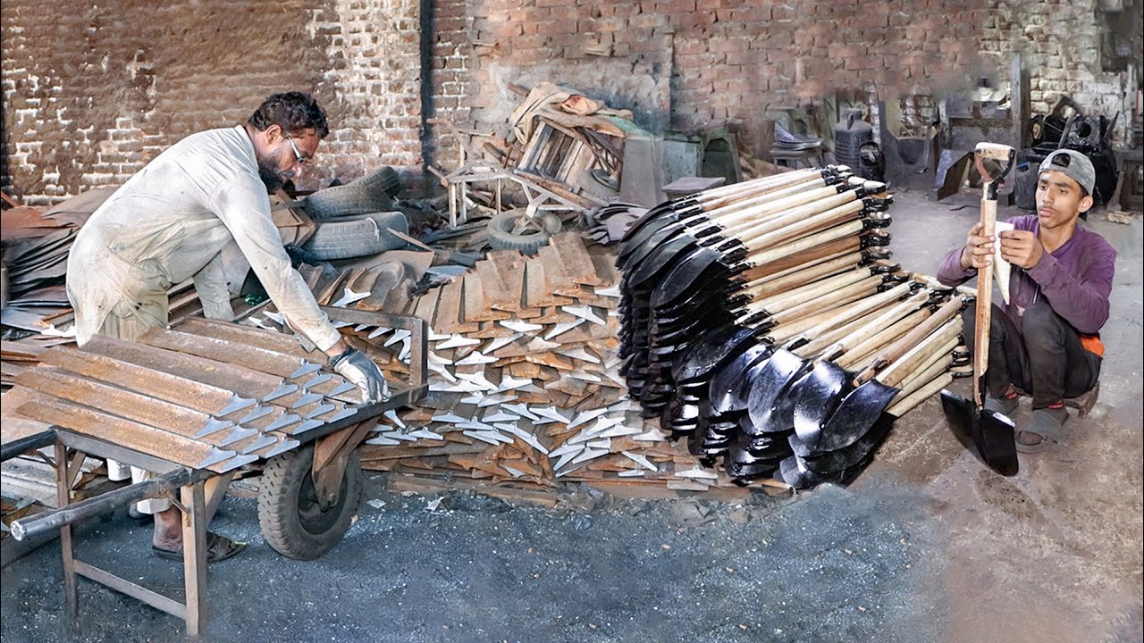Amazing Process of Making Garden Shovel | Factory Manufacturing Process ...