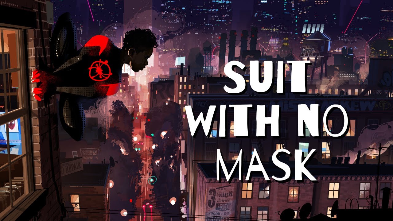 Spider Man Miles Morales - Spiderverse With Suit No Mask Mod - YouTube
