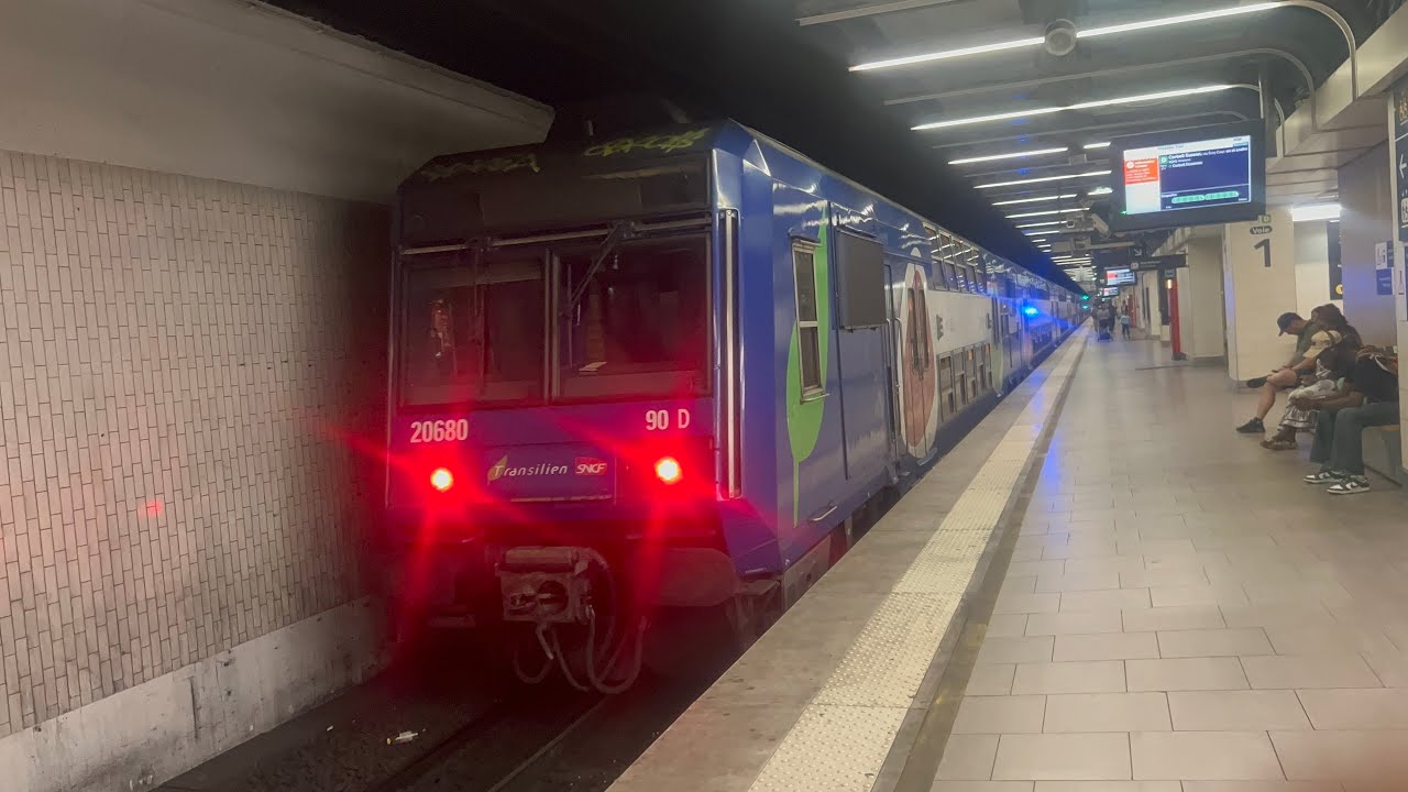 RER D TRAJET DU MEE À GARE DE LYON EN Z20500 IDFM - YouTube