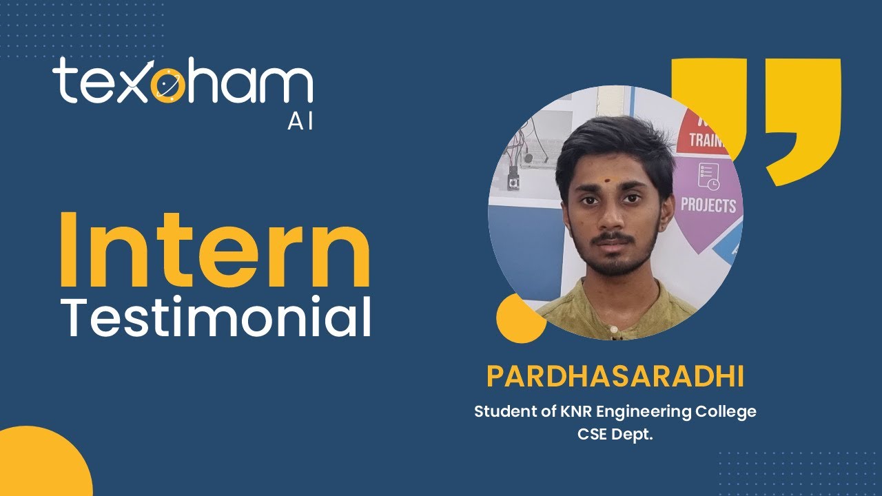 Testimonial by Pardhasaradhi, Student of KNR College of Engineering ...