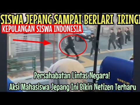 Mahasiswa Jepang Sampai Lari Iringi Kepulangan Siswa Indonesia