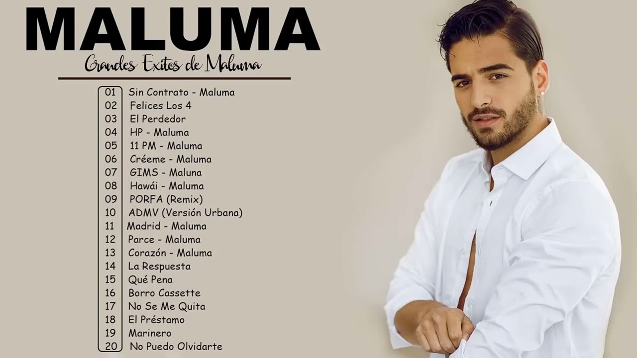 Maluma Mix 2022 - Grandes Éxitos de Maluma Las mejores canciones de ...