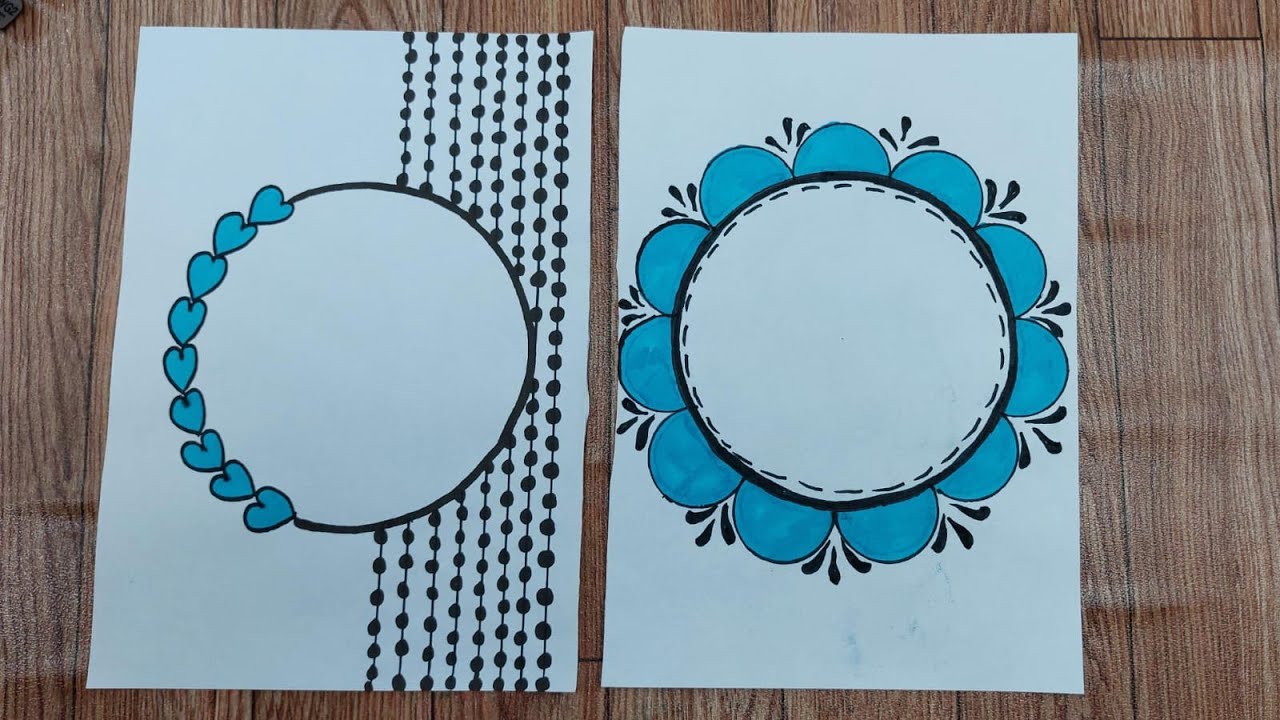 Assignment Borders Design | Circle ⭕Border Design | Project Design ...