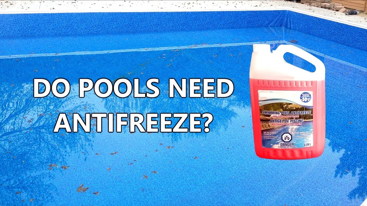 Winterizing Pools With Antifreeze - YouTube