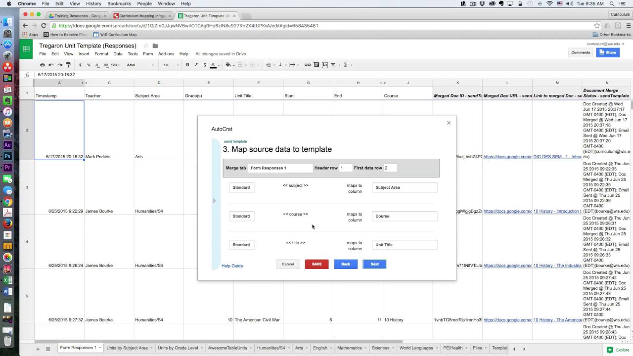 Curriculum Mapping: Updating to AutoCrat v3 - YouTube